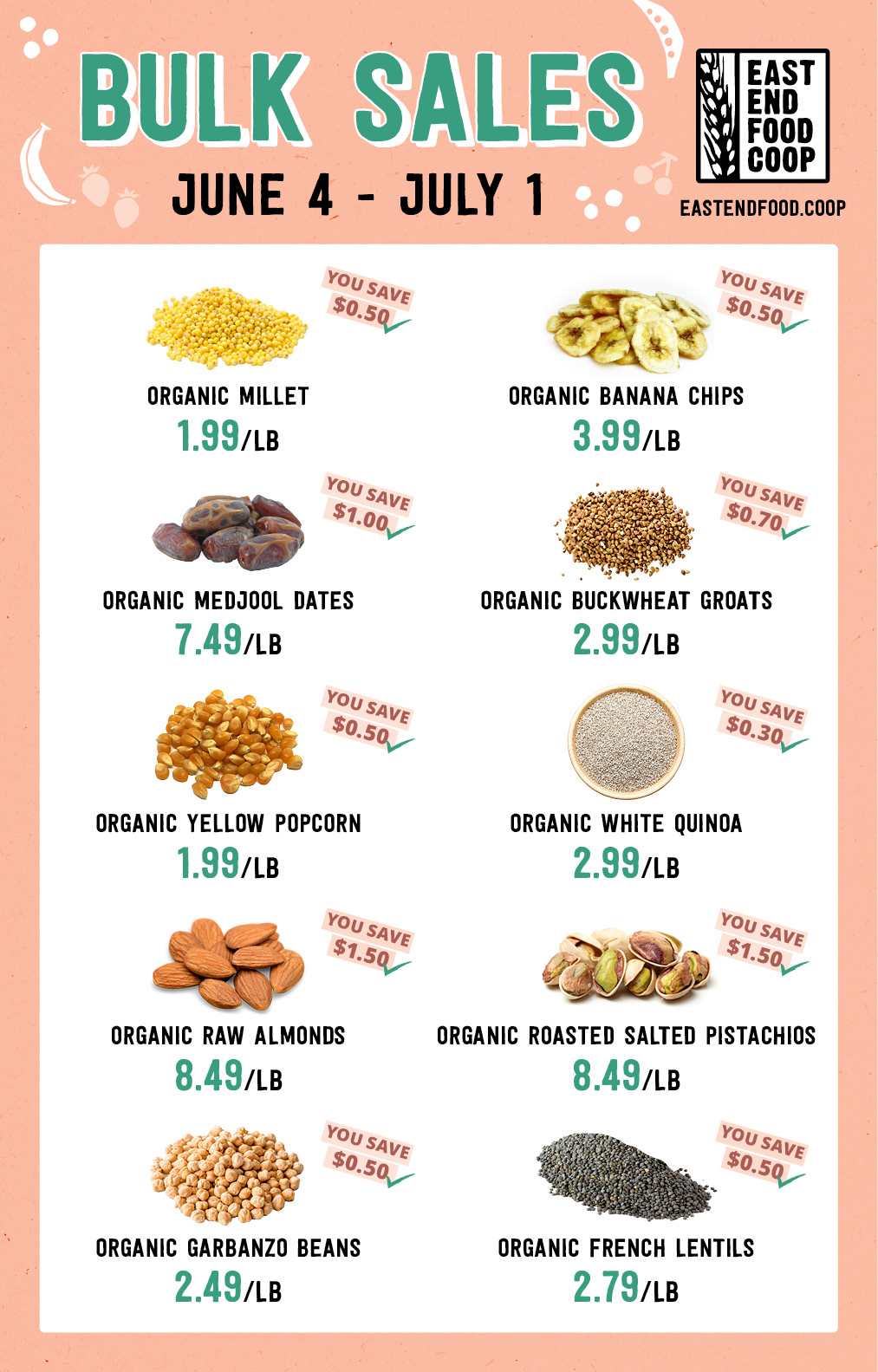 Bulk Sales through July 1st