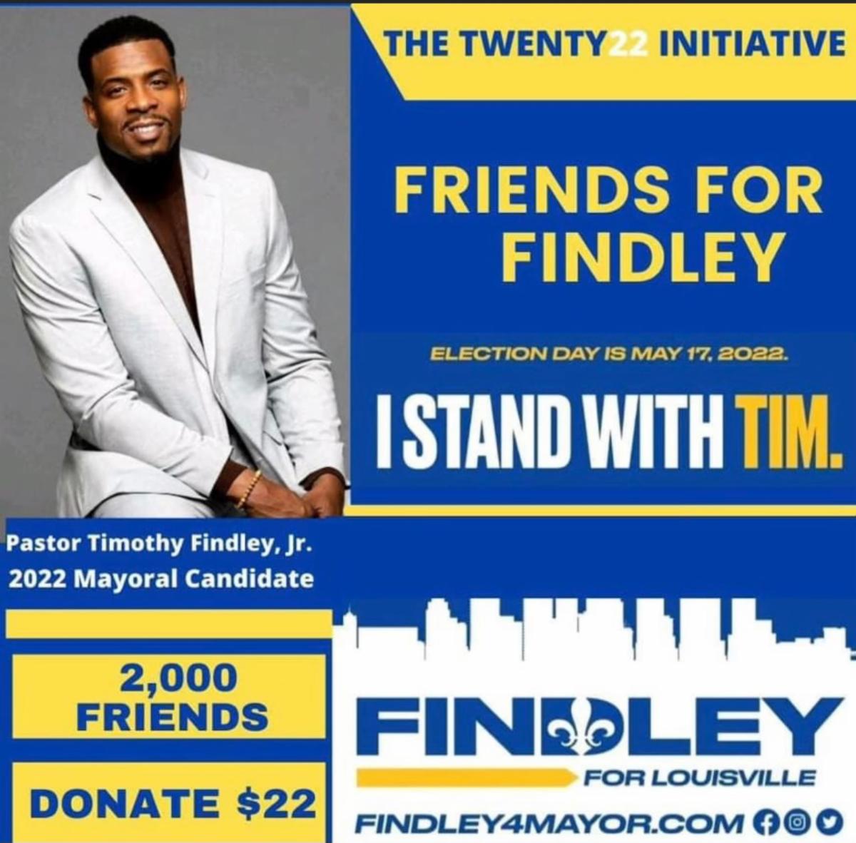Tim Findley for Mayor of Louisville, KY. 2022. See Tim's Vision and ...