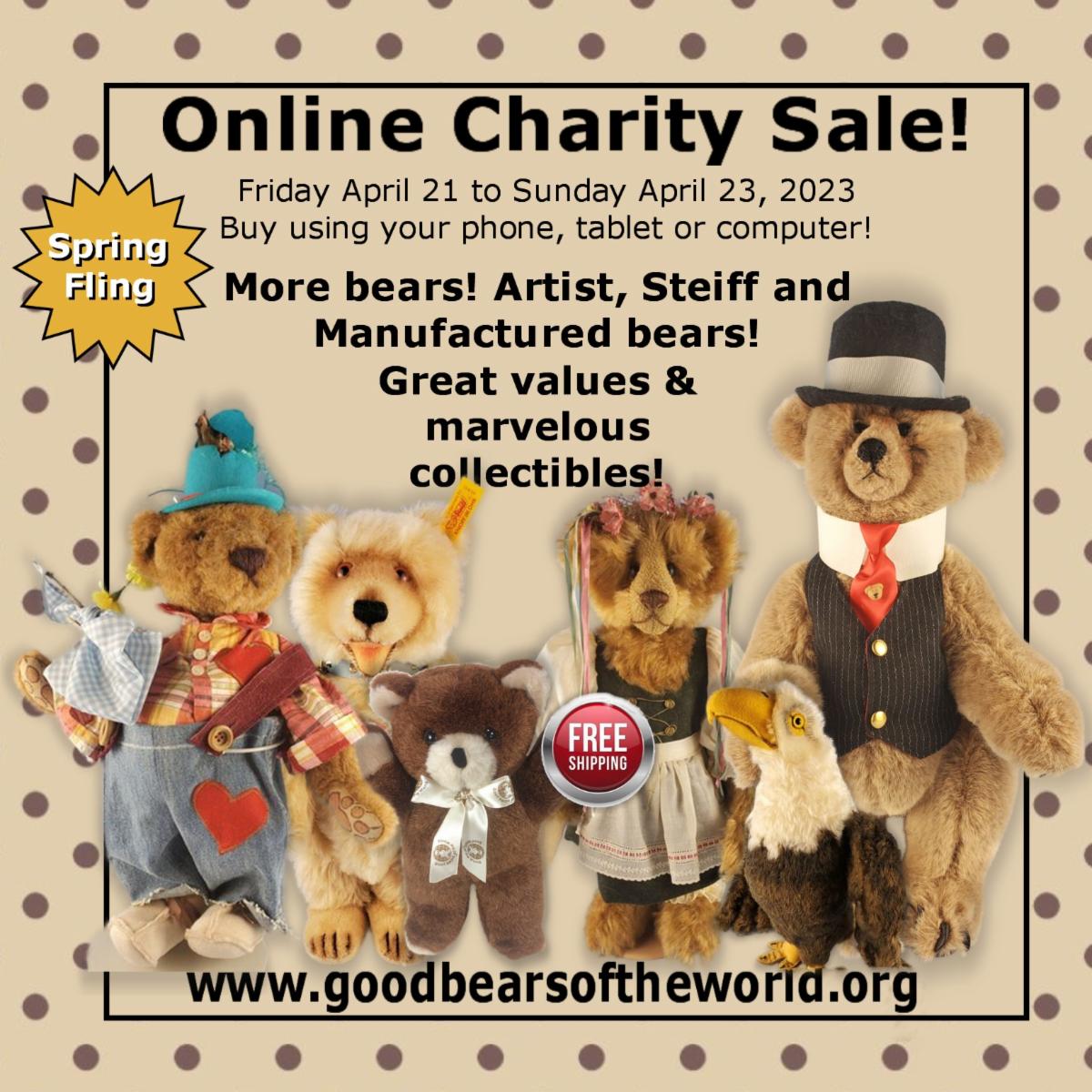 Tomorrow the Spring Fling Online Charity Sale Opens