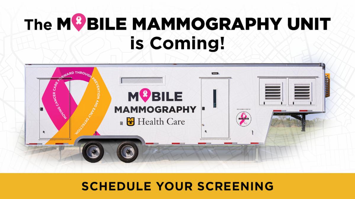 Mobile Mammography Unit on campus Oct. 8th!