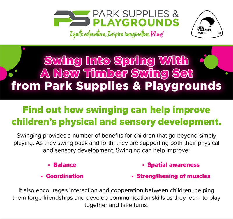 Swing into spring with a new Timber Swing Set!