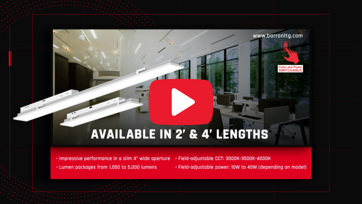 IN STOCK! LED Narrow Recessed Panels from Trace-Lite