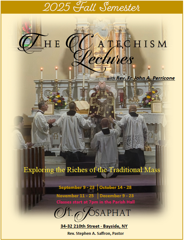 St. Josaphat Father Perricone's New Book, Catechism Lectures, and Men's ...