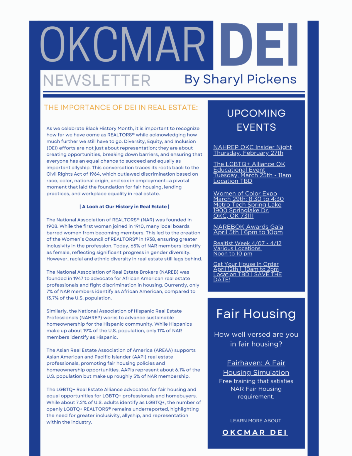 OKCMAR Weekly - News You Can Use