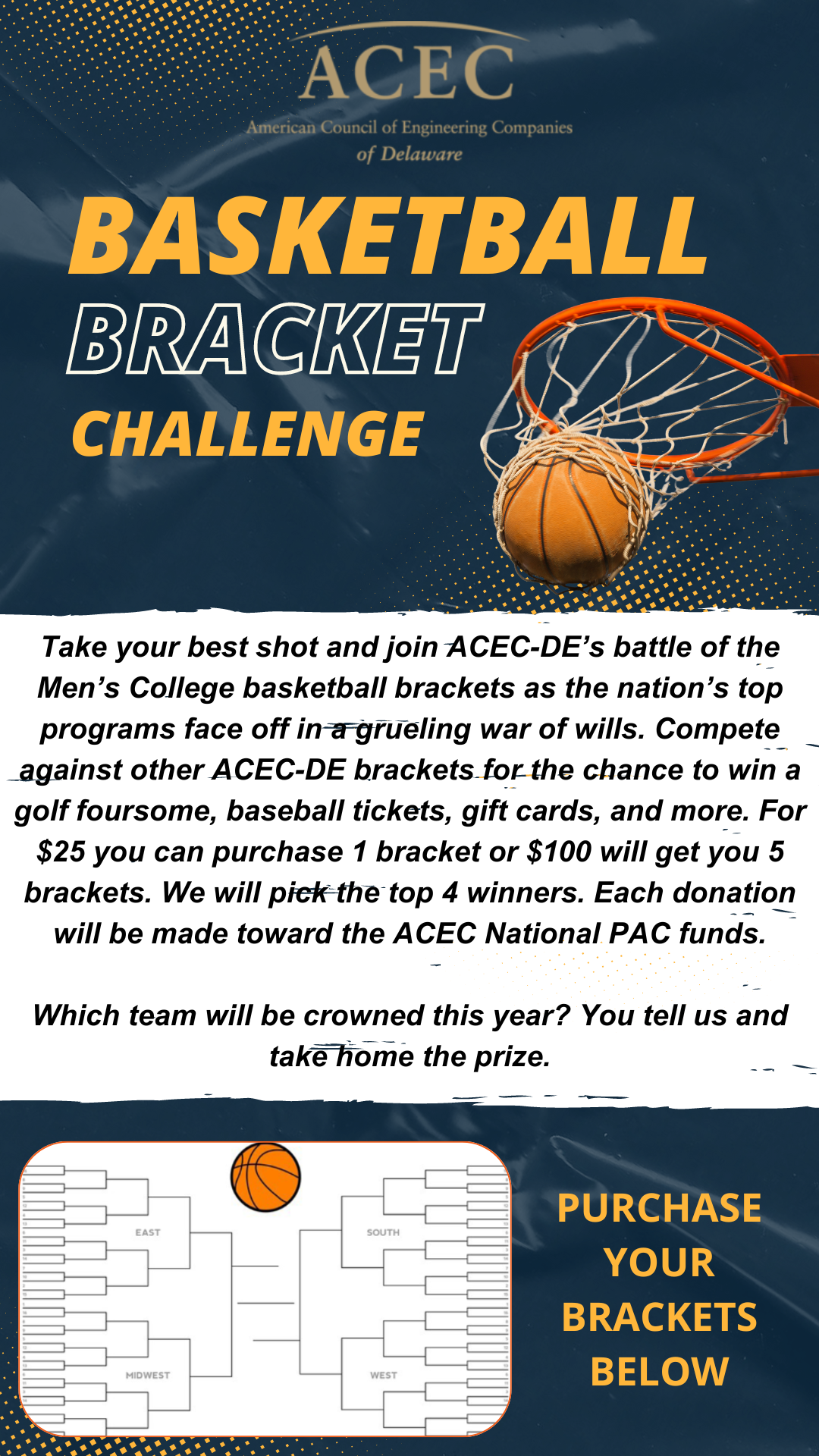 Join us for the ACEC DE Bracket Challenge