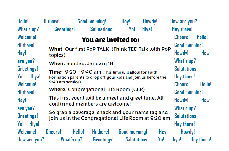 PoP Connections for the Baptism of our Lord Sunday | 1.11.26