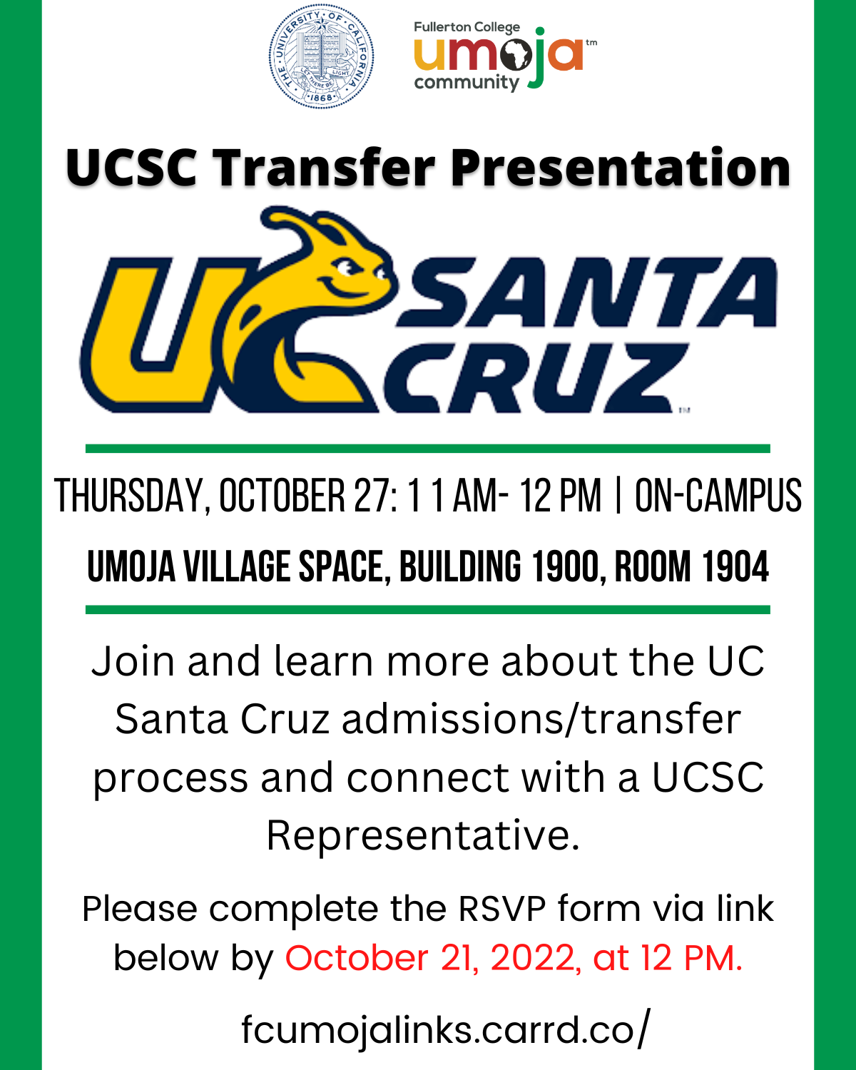 Umoja Monthly Newsletter - October 2022