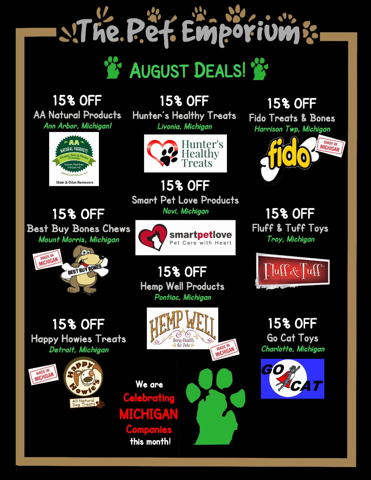 A Coupon and August Discounts!