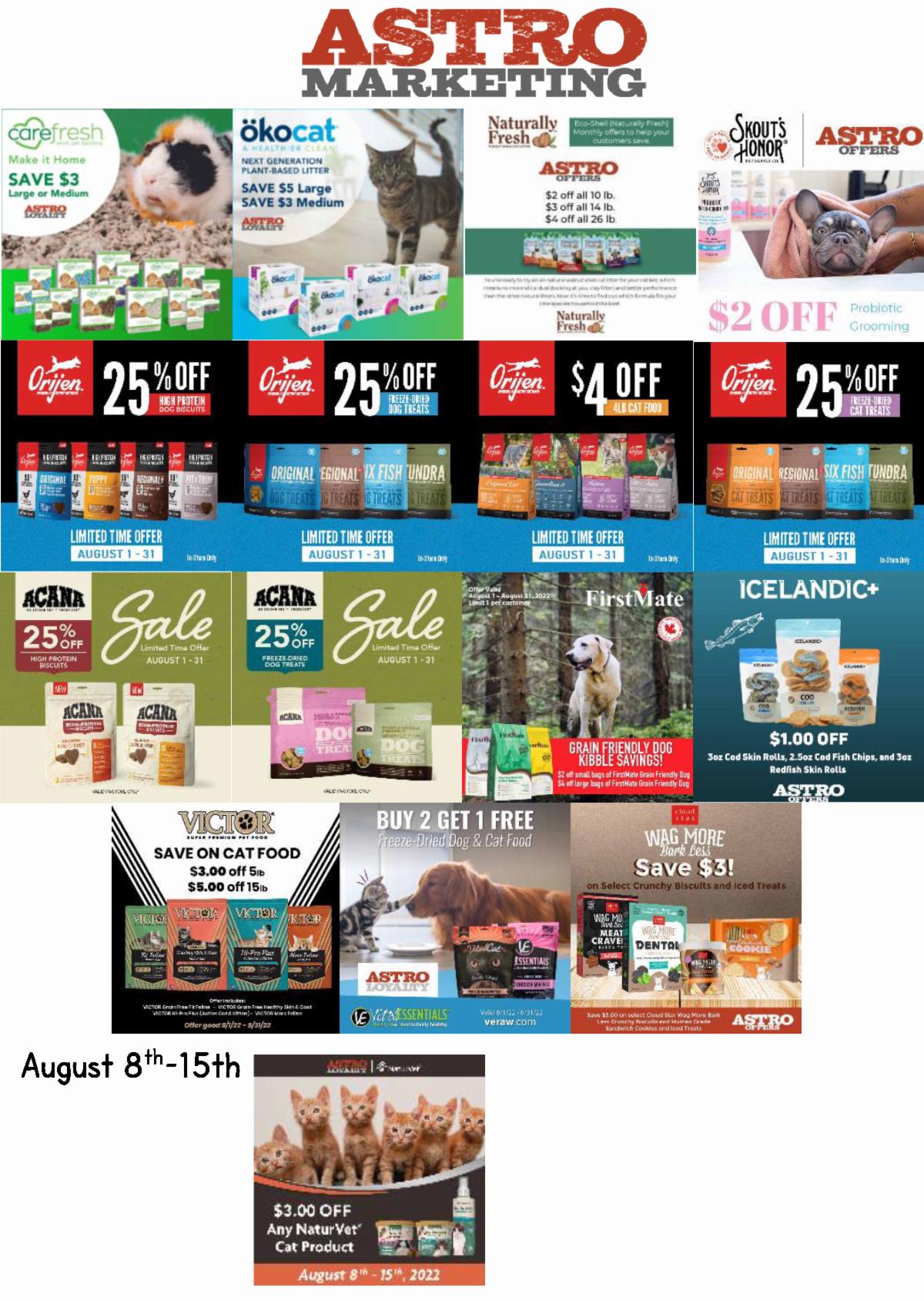 A Coupon and August Discounts!