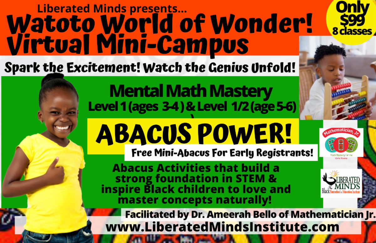 Our Virtual Abacus Power Classes Are Back For Ages 3-6! Only 10 Slots Open!