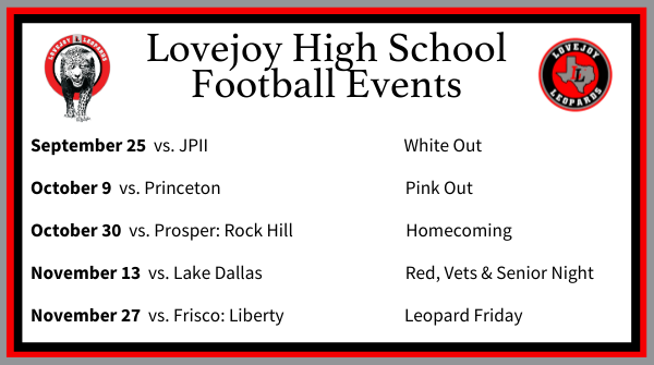 Lovejoy High School Principal Message: October 5, 2020