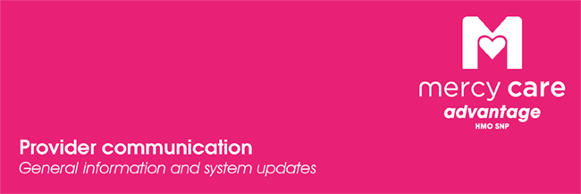 Mercy Care Advantage (MCA) 2022 Model of Care Training and Attestation