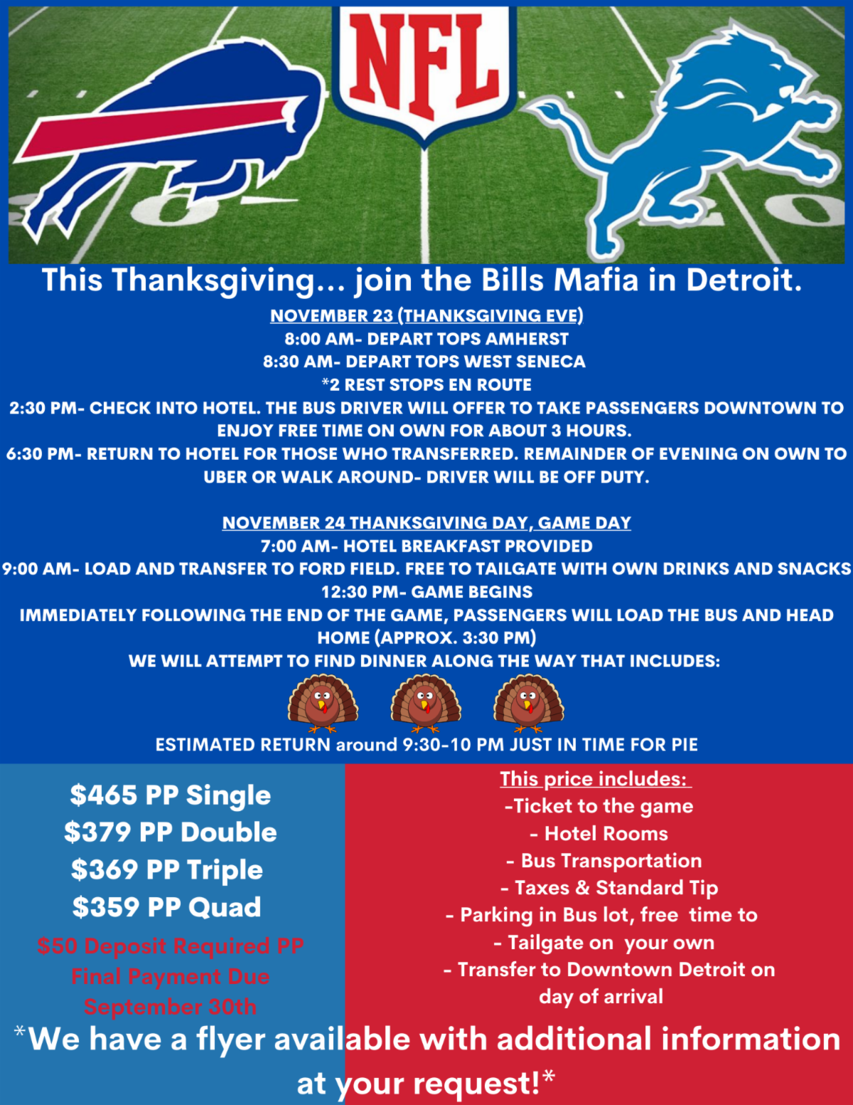 Bills Mafia Thanksgiving Takeover!!