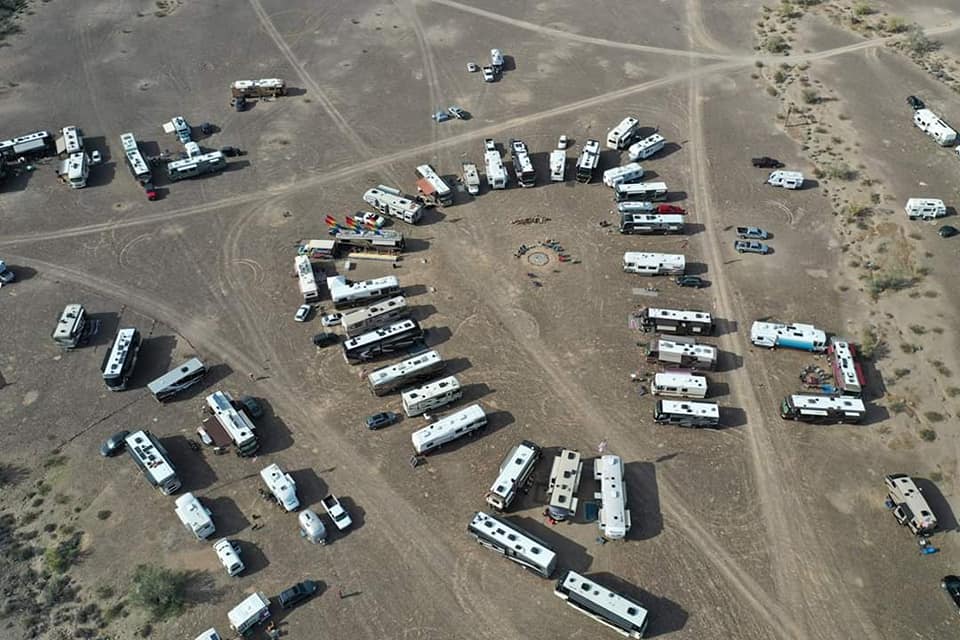 Rainbow RV Quartzsite Arizona Rally Itinerary 2022