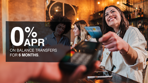 0% APR for 6 months on Balance Transfers