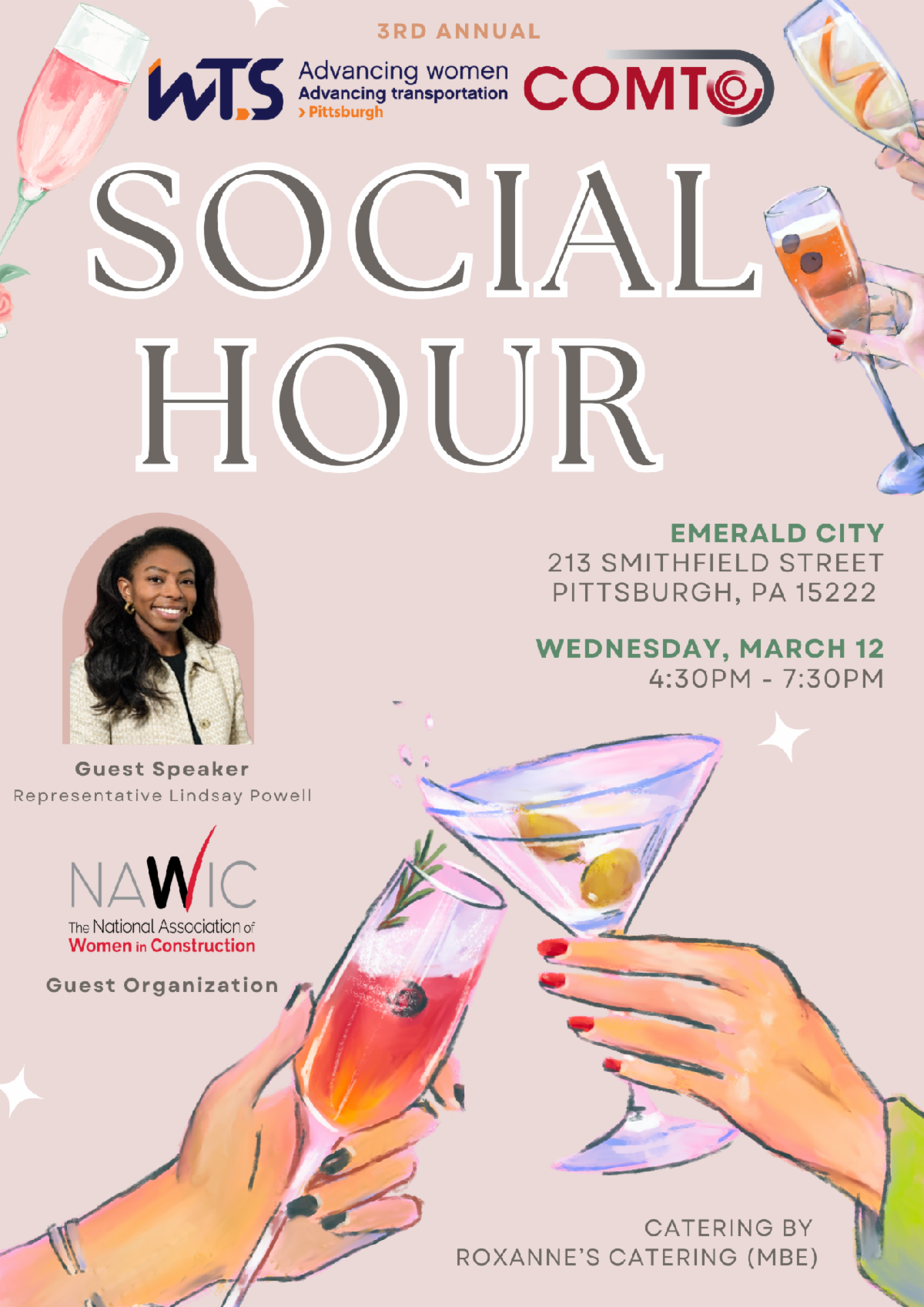 WTS Pittsburgh + COMTO Pittsburgh Joint Social Hour with Representative Lindsay Powell