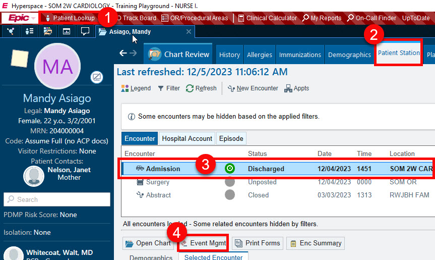 Hello, , Make it easy on yourself - Use "Get Help" in Epic!
