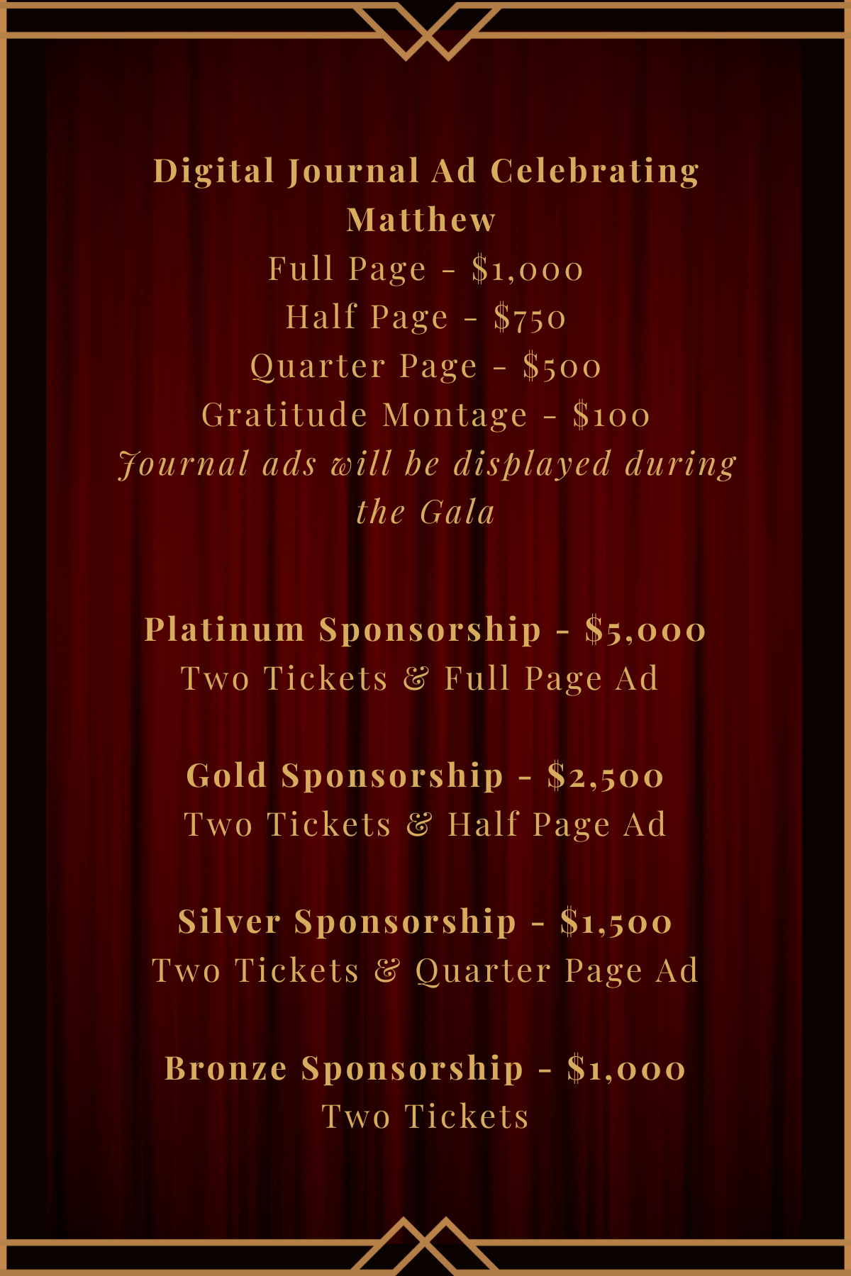 Celebrating Matthew Stuart at This Year's Gala