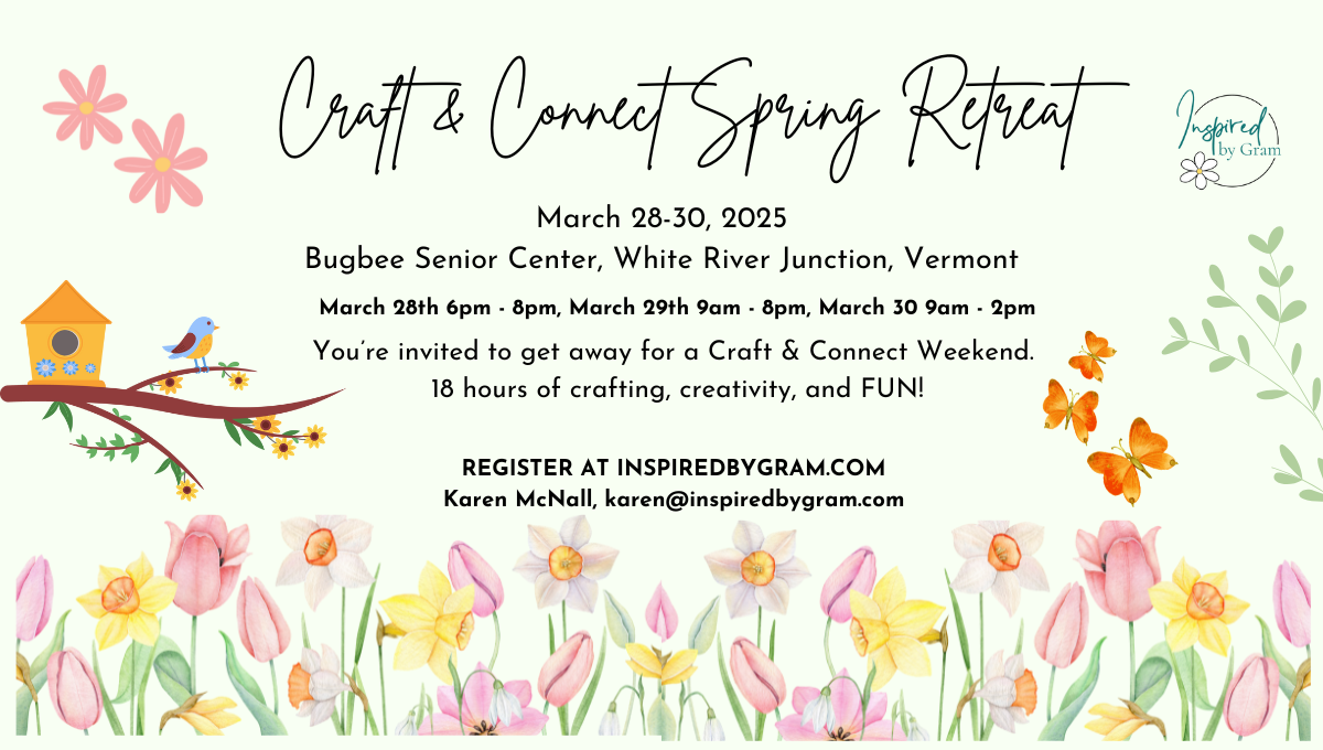 Craft & Connect Spring Retreat In-Person, Porch Pickup, or To-Go!