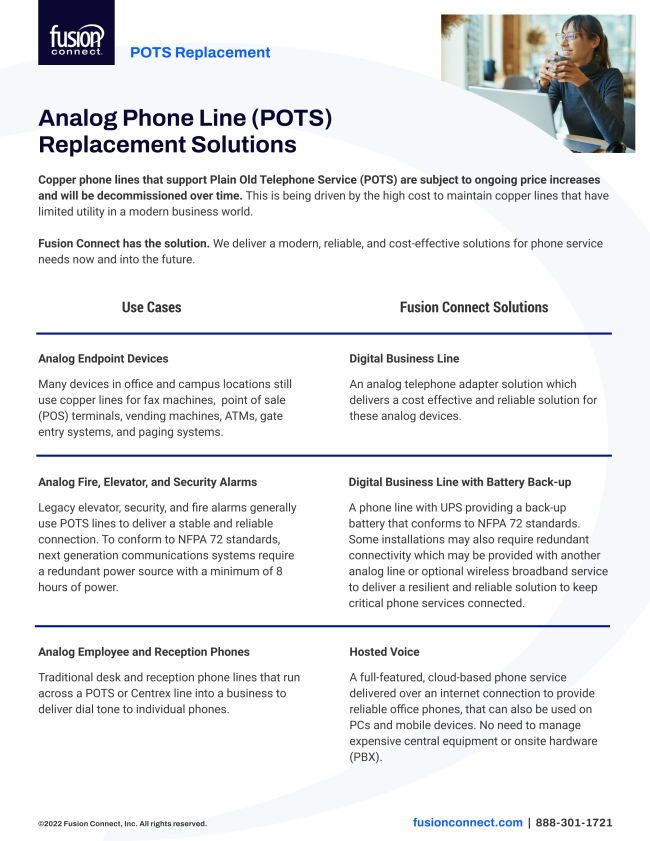 POTS lines... what are you going to do now that the price will increase?