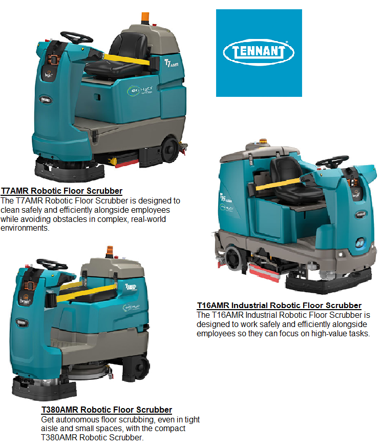 Tennant's Robotic Floor Cleaning Machines