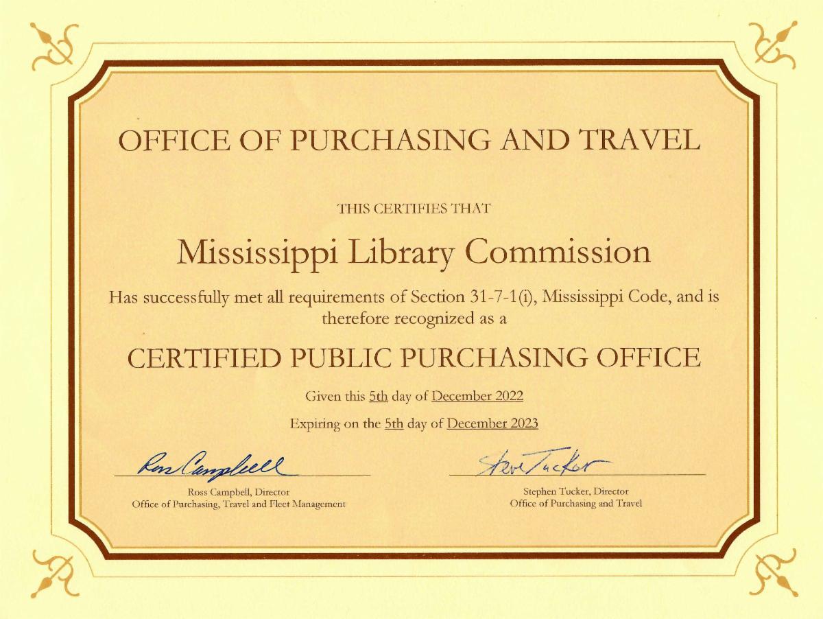 On the Same Page with the Mississippi Library Commission