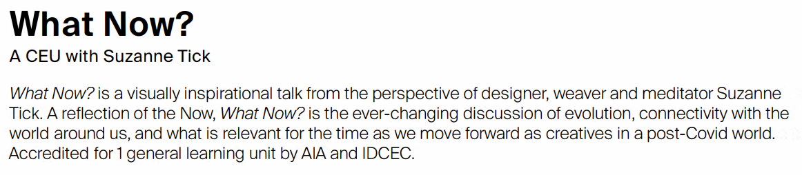 Invitation to LUUM's New CEU : What Now?