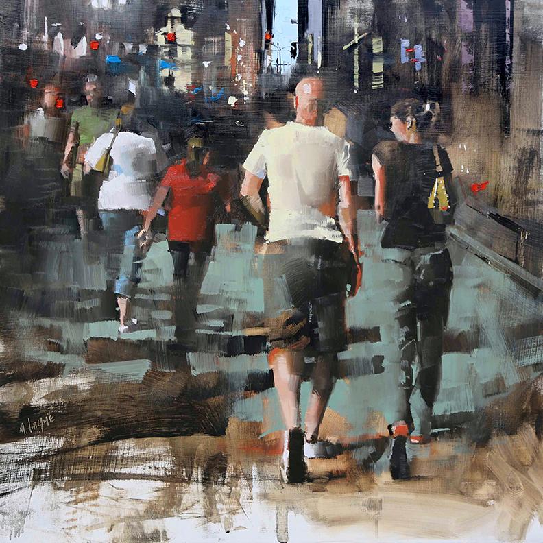 New Cityscape Paintings by Mark Lague