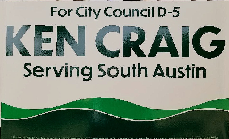 TODAY - Yard Sign Party Invite - Ken Craig for District 5