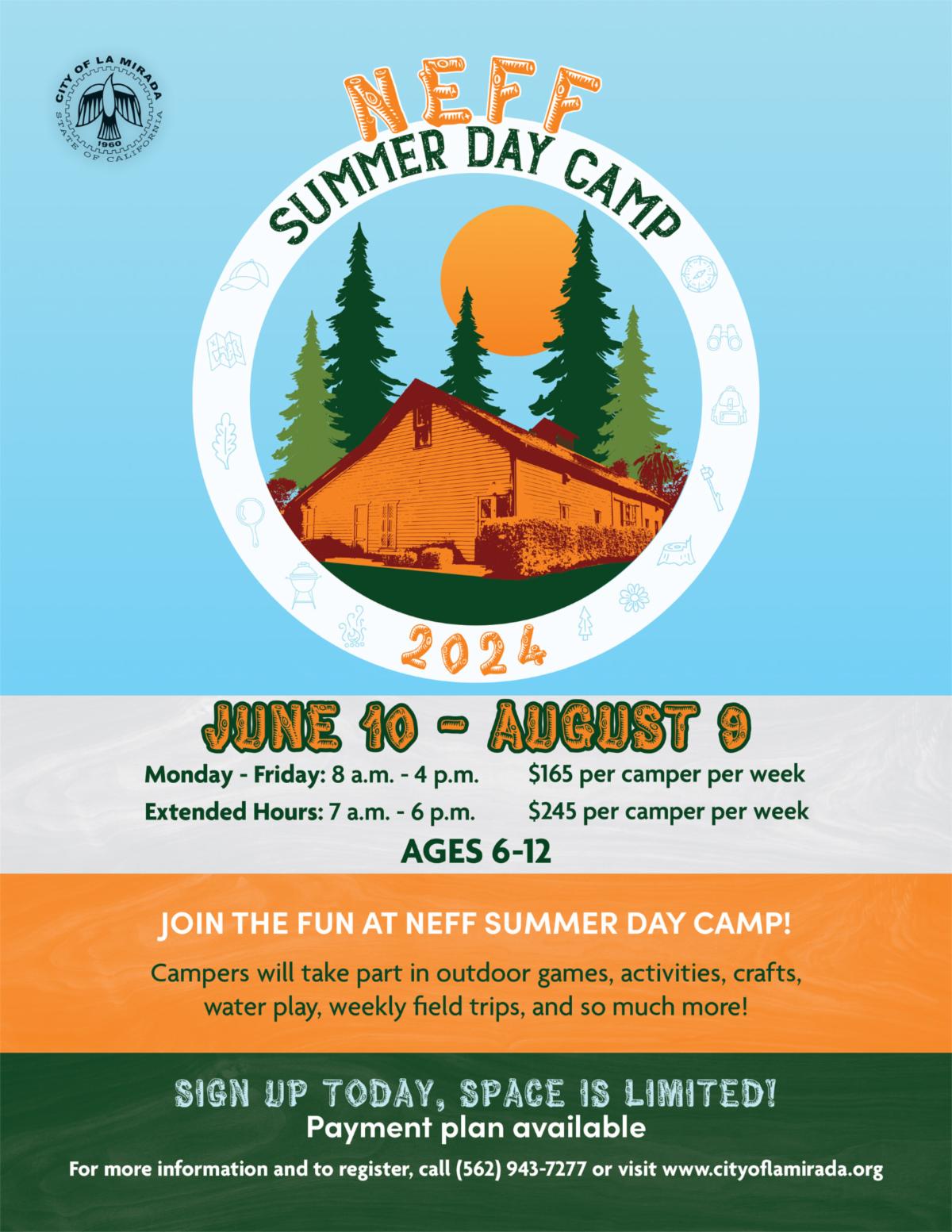 2024 Neff Summer Day Camp Registration Opens Soon!