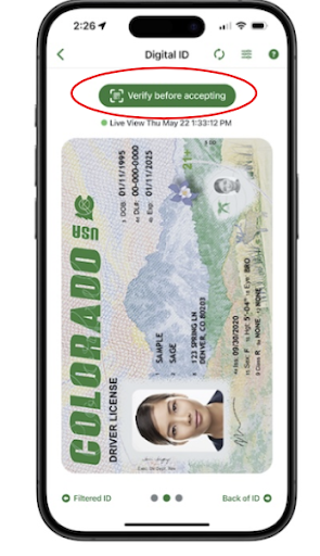 DMV Alert: Announcing the Colorado Digital ID™ Verifier in myColorado App
