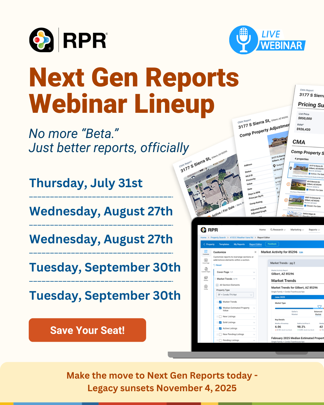 July Infographics / RPR Next Gen Reports / New Construction Resource