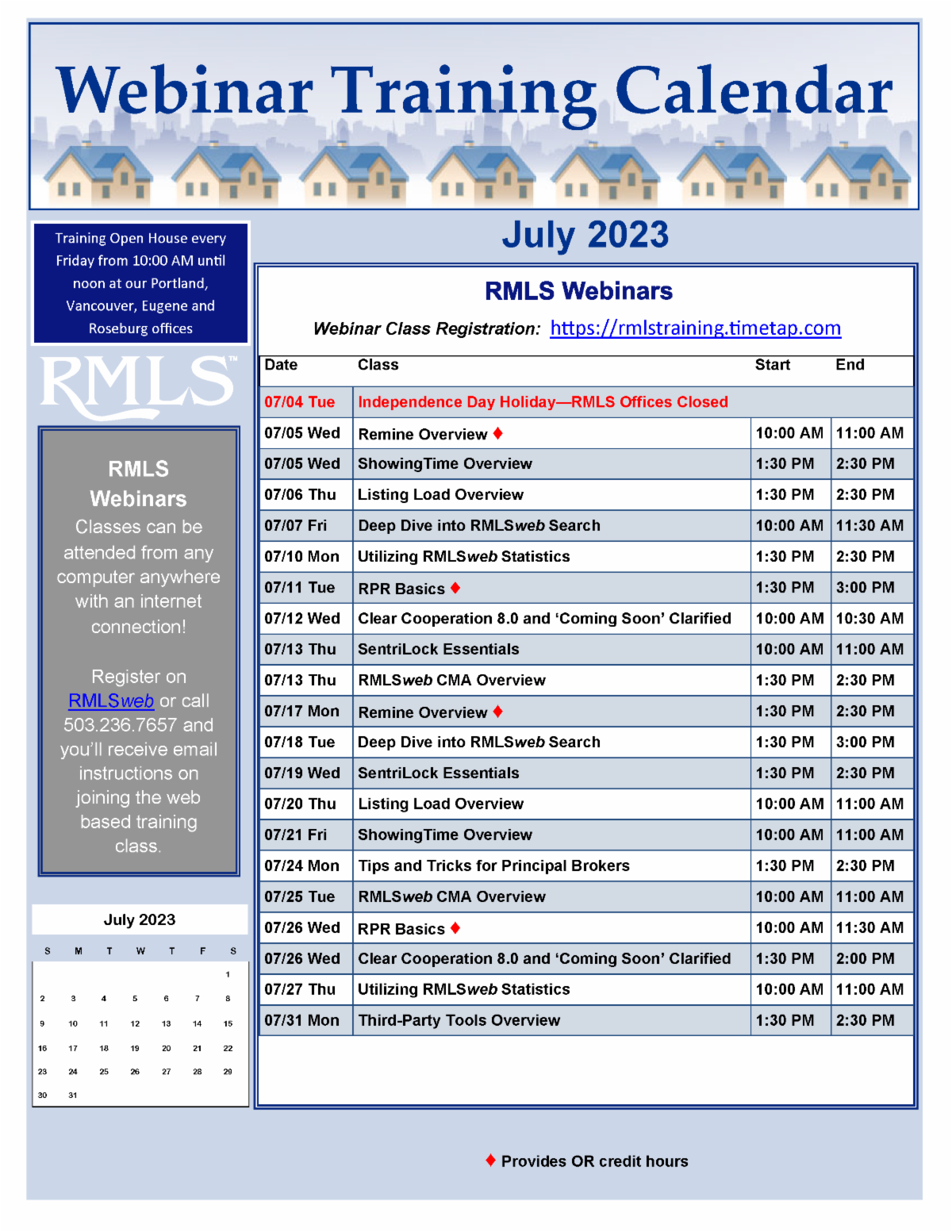 Independence Day Holiday / July Class Schedule / Mid-Year Recap