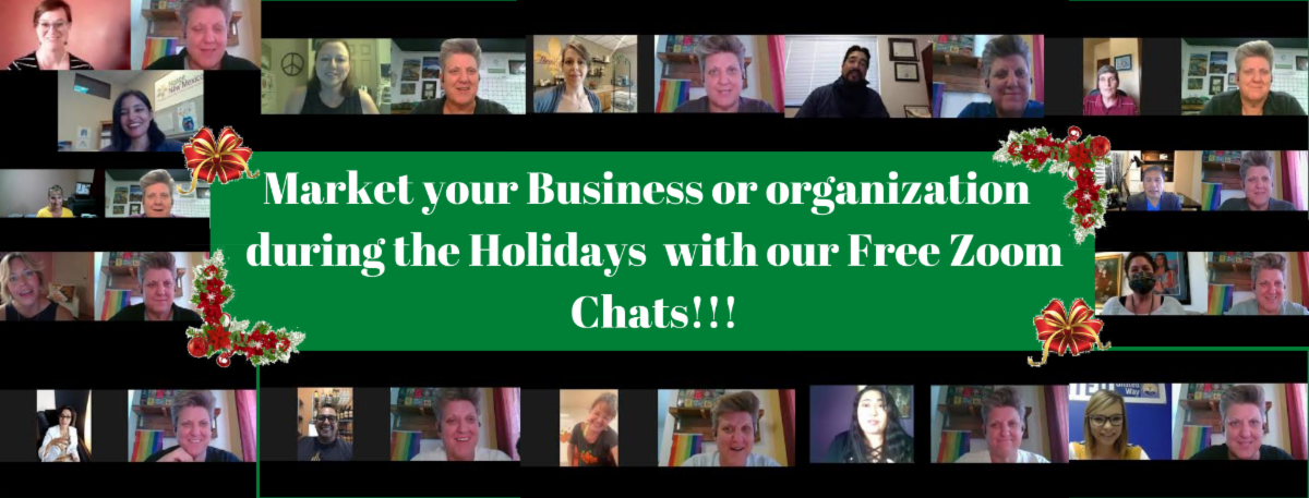 FREE Zoom Chats to promote your Holiday specials!