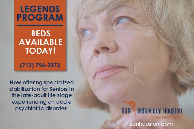 Geri-Psych Beds Available at SUN Behavioral