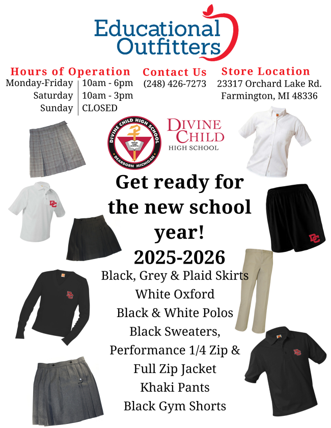 Class of 2029 Important Summer Reminders