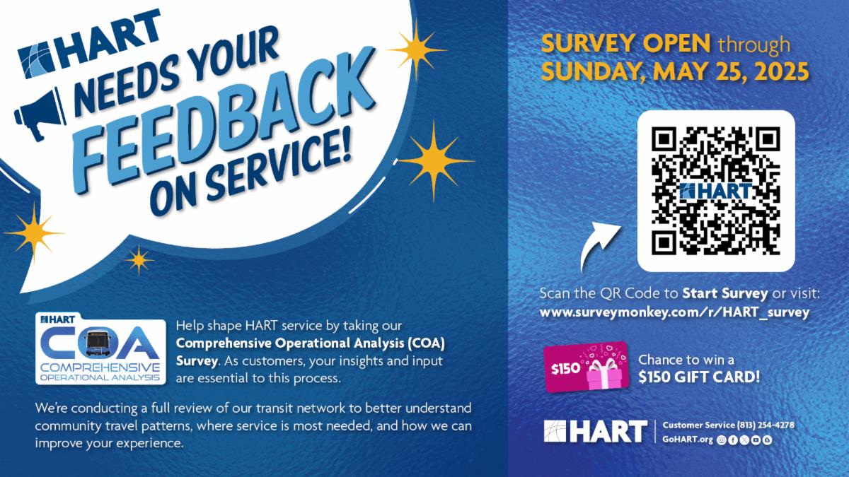 HART Seeks Public Input to Evaluate Transit Network