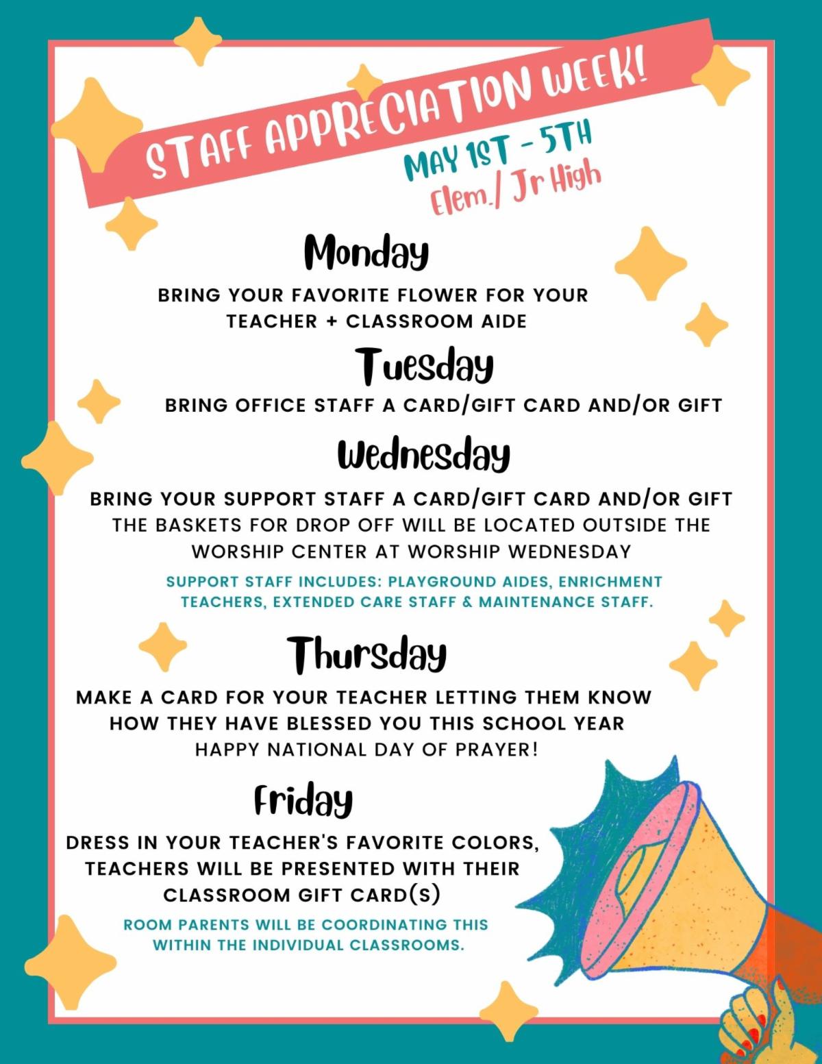 GCS- Staff Appreciation Week