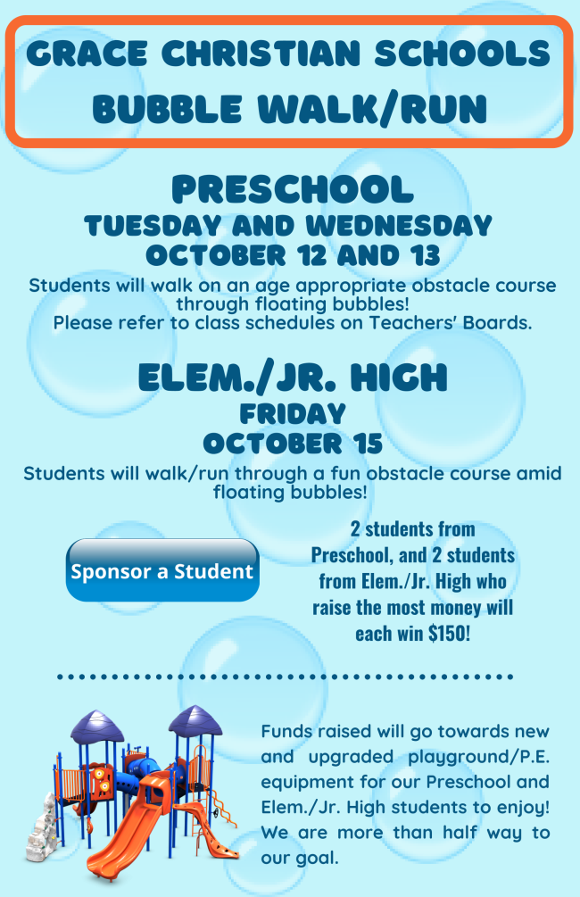 GCS Bubble Walk/Run Fundraiser 2021/2022