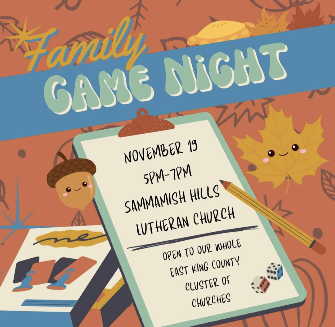 Guest Preacher - Family Game Night - and more!