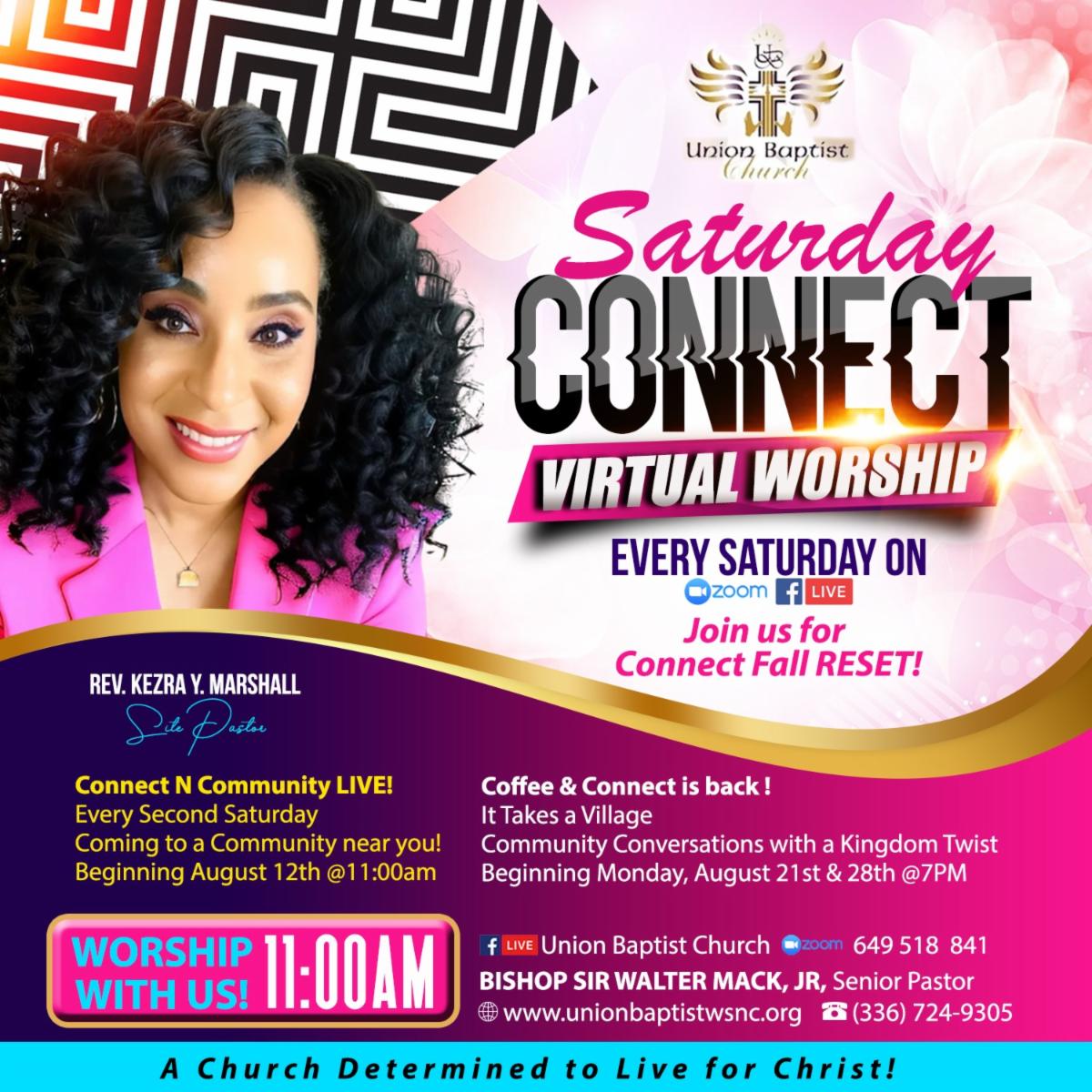 Saturday Worship at Union Baptist Church-Connect with Us