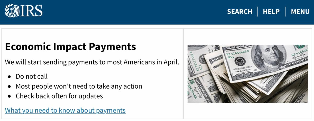 Federal Stimulus Payments!