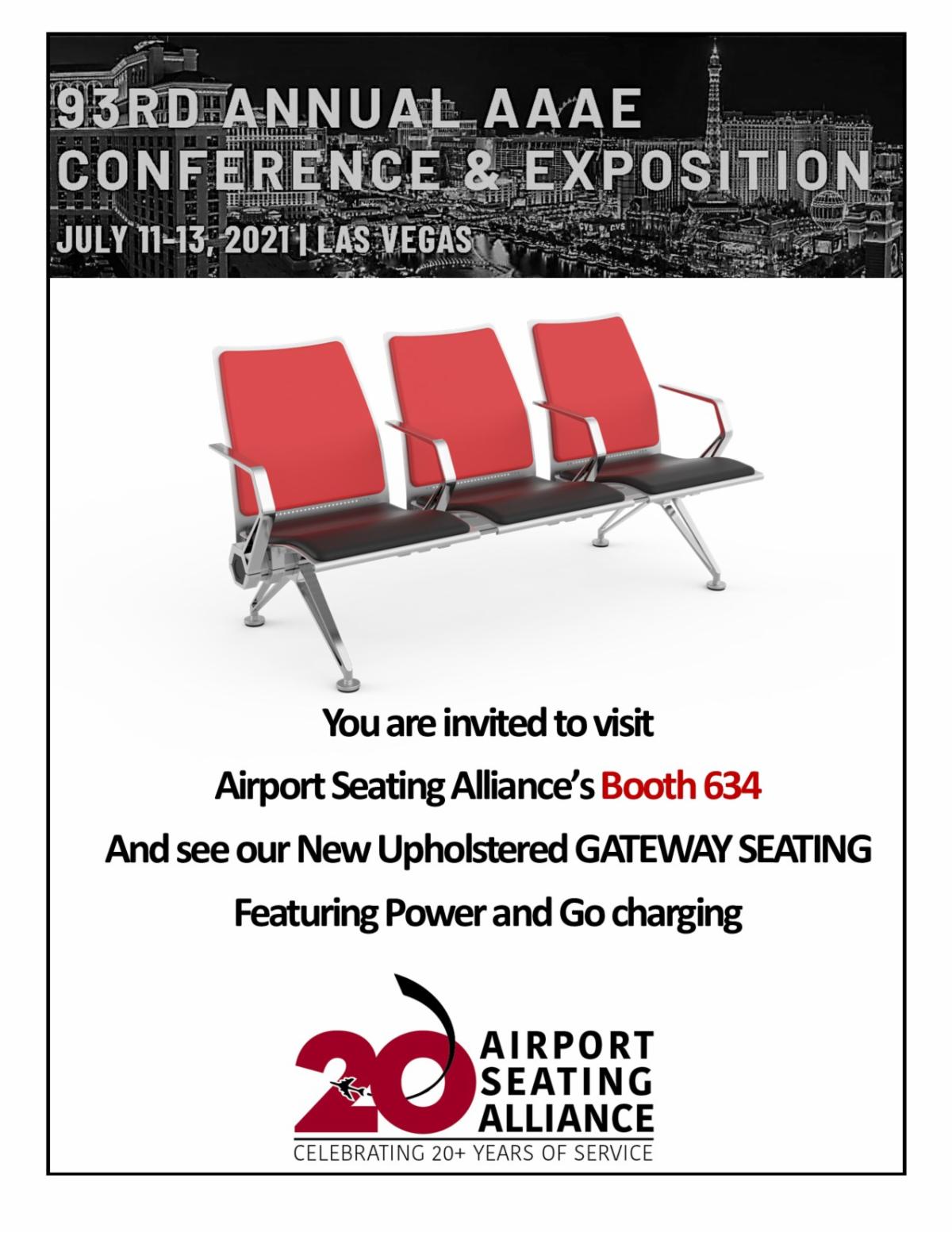 Visit Airport Seating Alliance at the 93rd Annual AAAE Show