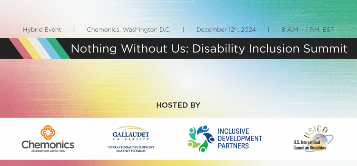 Nothing Without Us: Disability Inclusion Summit (In Person)