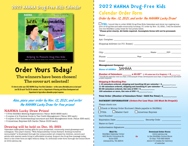 2022 SAHMA Drug Free Poster Contest