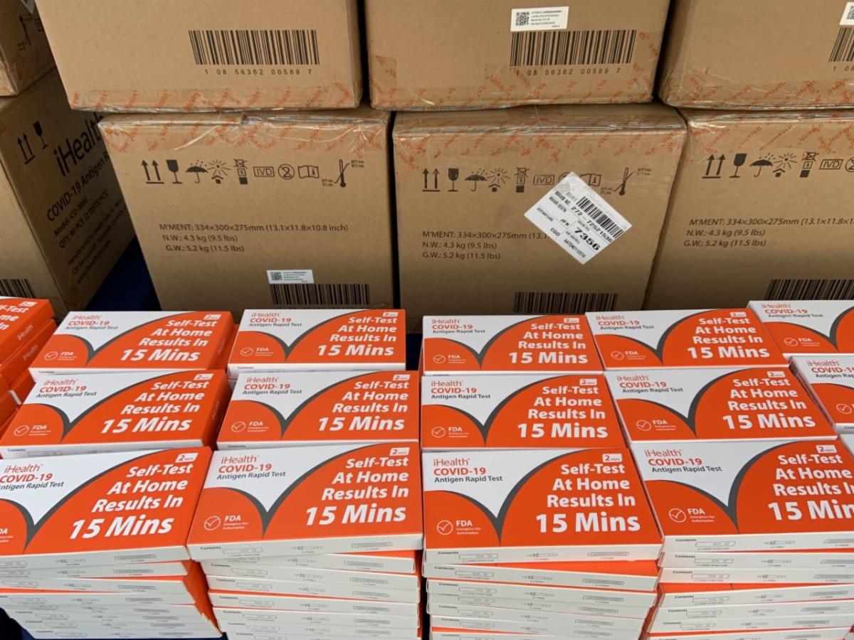 Feb.9, 2022 FREE Drive-through COVID-19 test kit distribution