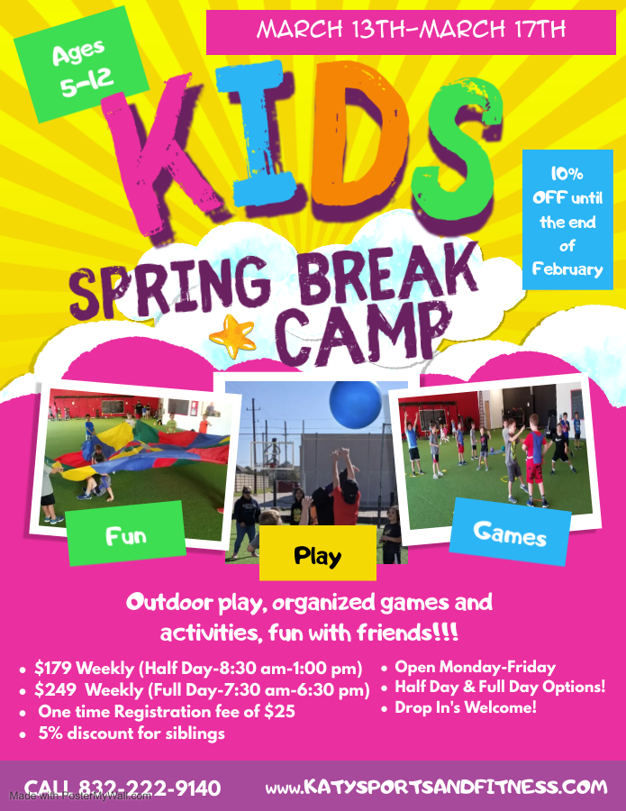 Three Different Camps Offered over Spring Break!