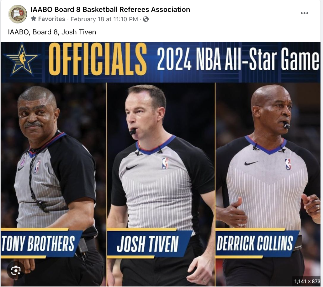 Take a look at the newest post from the IAABO, Board 8 Referees ...