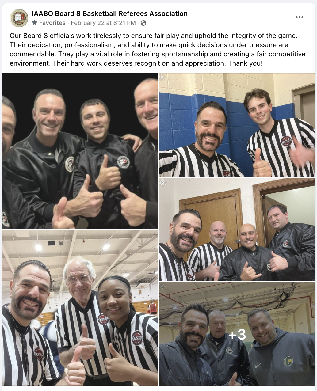 Take a look at the newest post from the IAABO, Board 8 Referees ...