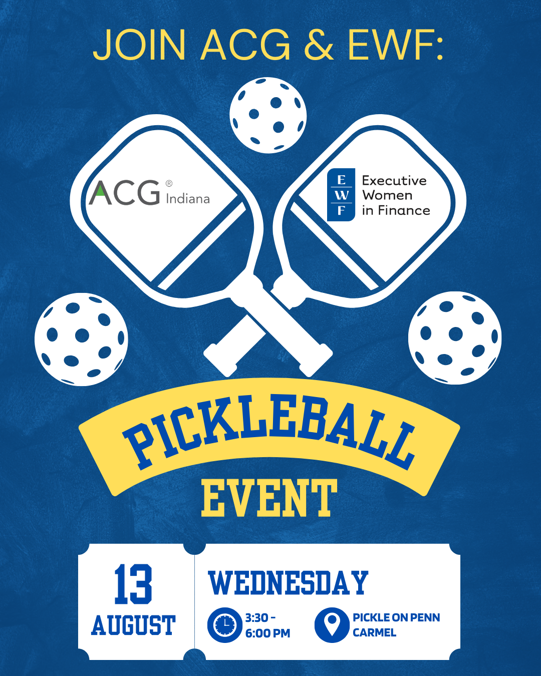 Pickleball with EWF and ACG at Pickle on Penn